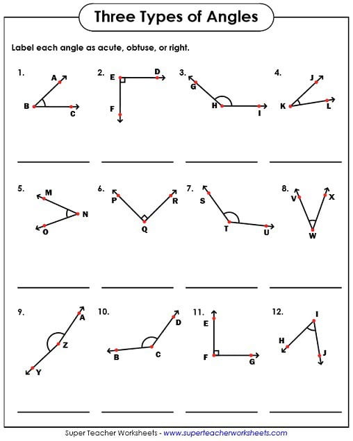 What s The Angle Worksheets 99Worksheets