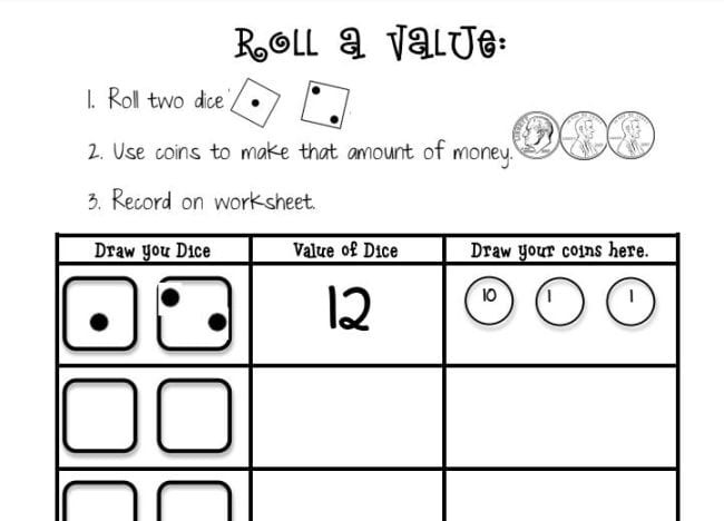 Dice Games For Kids Worksheets 99Worksheets