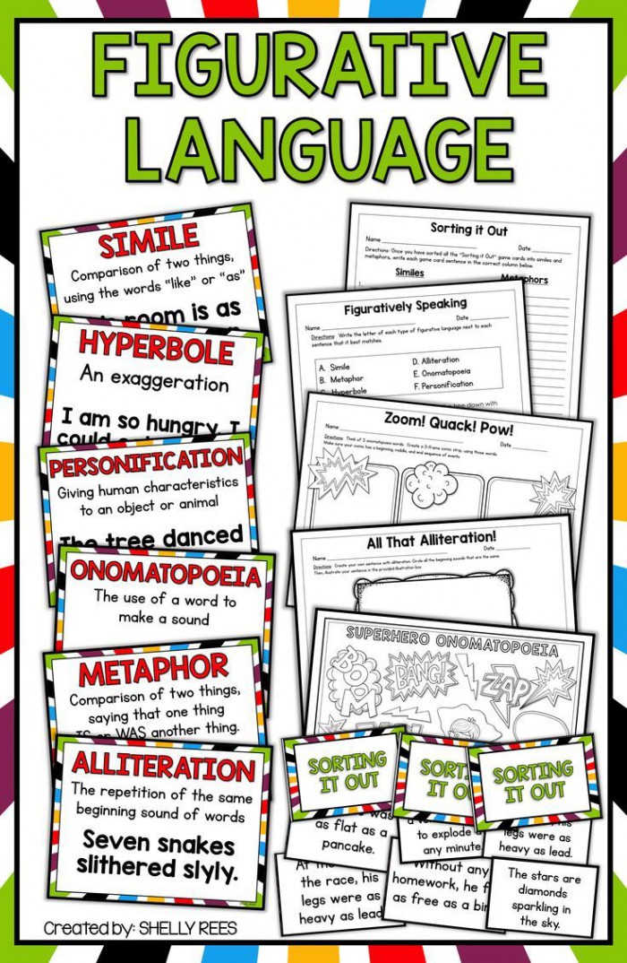 Figurative Language Alliteration Sentences Worksheets 99Worksheets