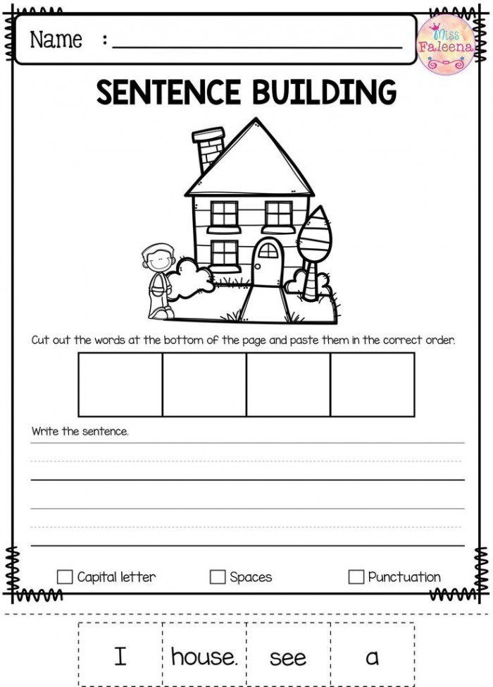 Sentence Writing Assessment Worksheets 99Worksheets