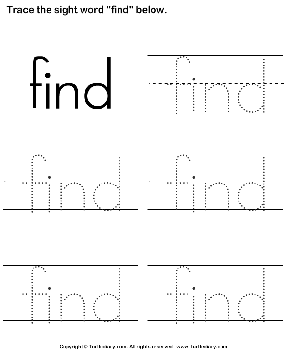 Fall Time Tracing Worksheet