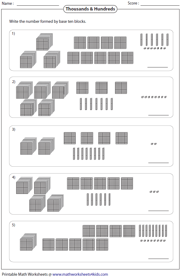 Hundreds Tens And Ones Worksheets 99Worksheets