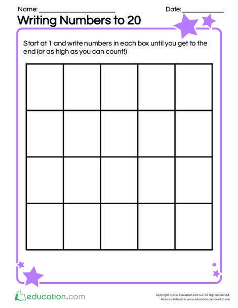 Number Writing Assessment Worksheets 99Worksheets