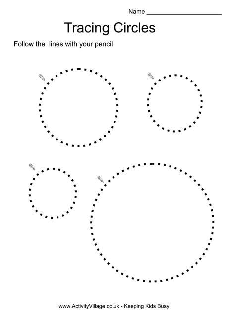 Prewriting Skills Circles Worksheets 99Worksheets