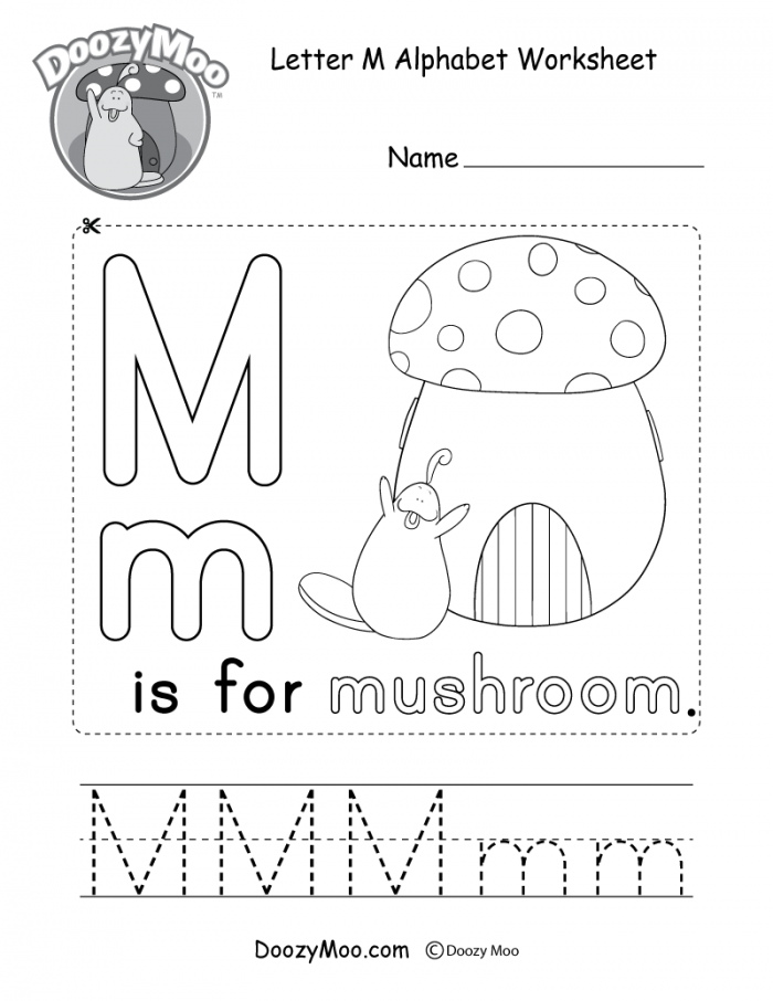 M Is For Worksheets 99Worksheets