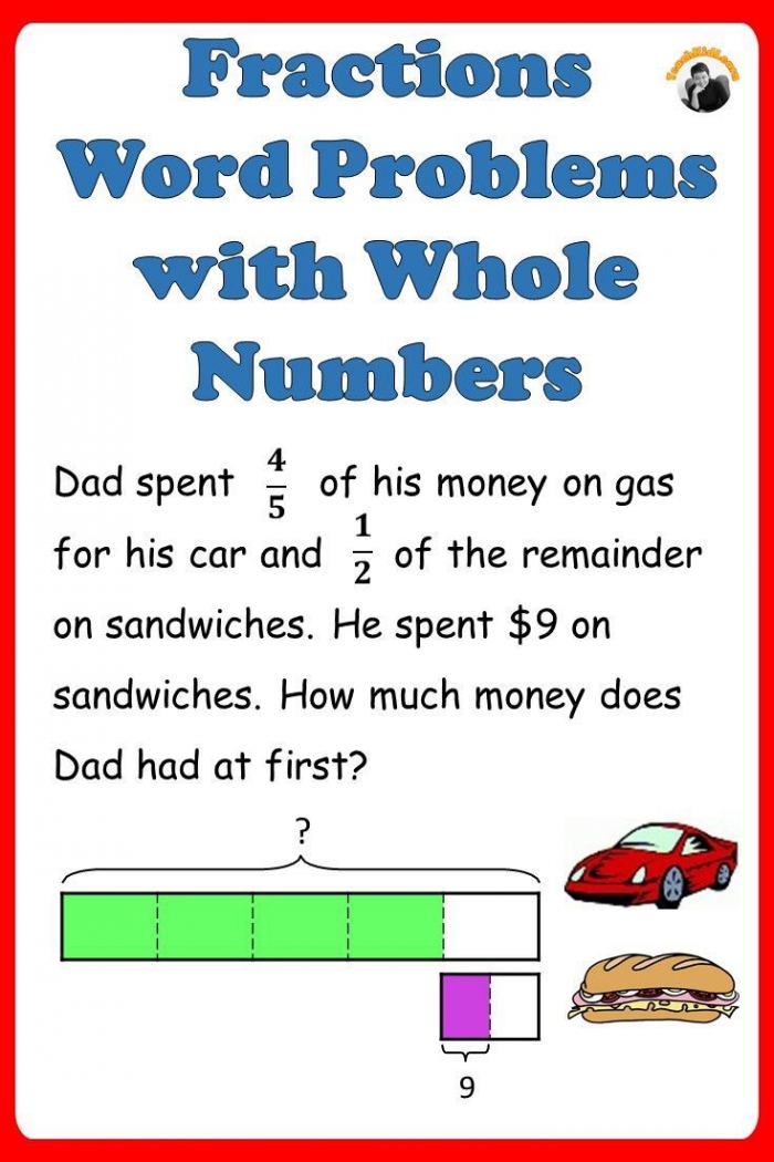 Multi Step Fraction Word Problems Worksheets 99Worksheets