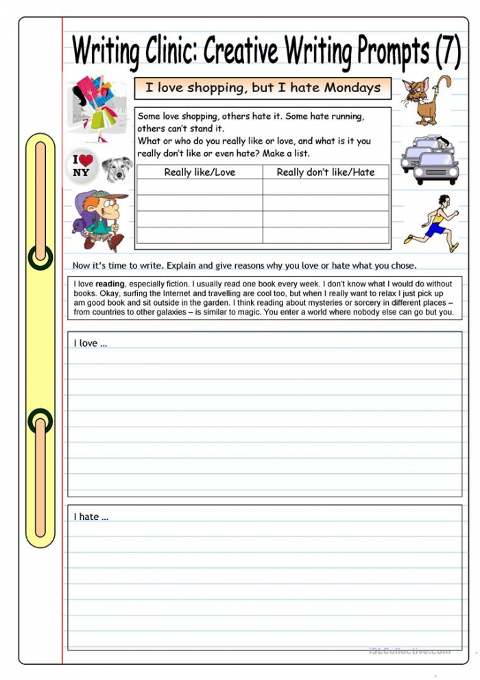 7th Grade Writing Prompts Worksheets Writing Test 7th Grade Worksheet 