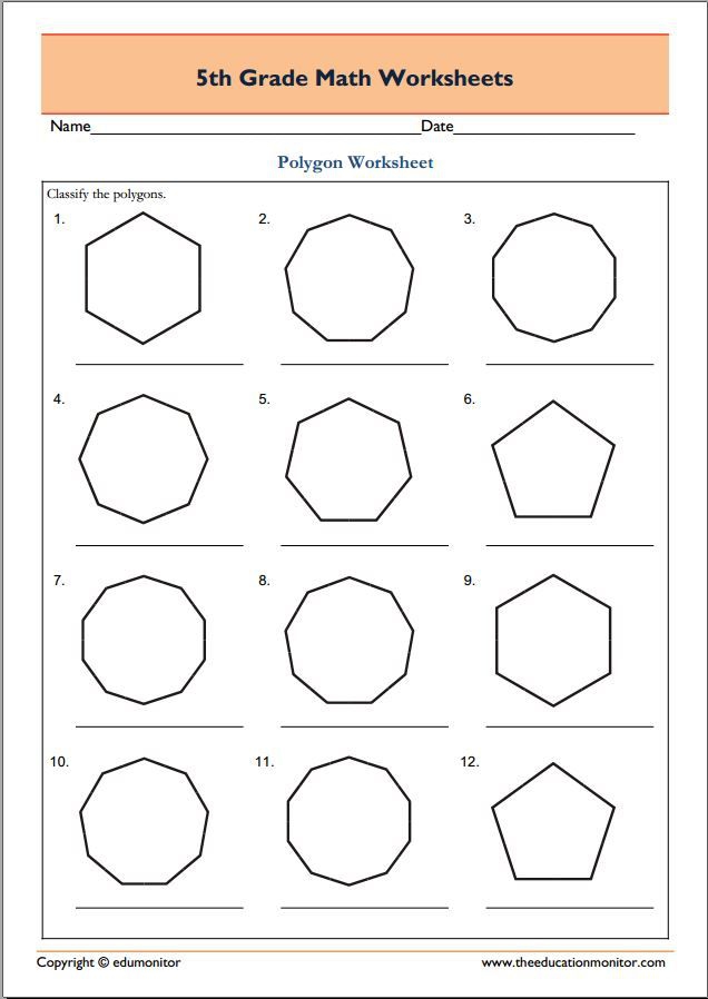 What Kind Of Polygon Worksheets 99Worksheets