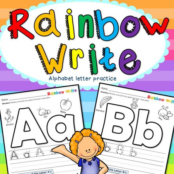 Rainbow Letters Practice Writing Uppercase Letters Worksheet Education 